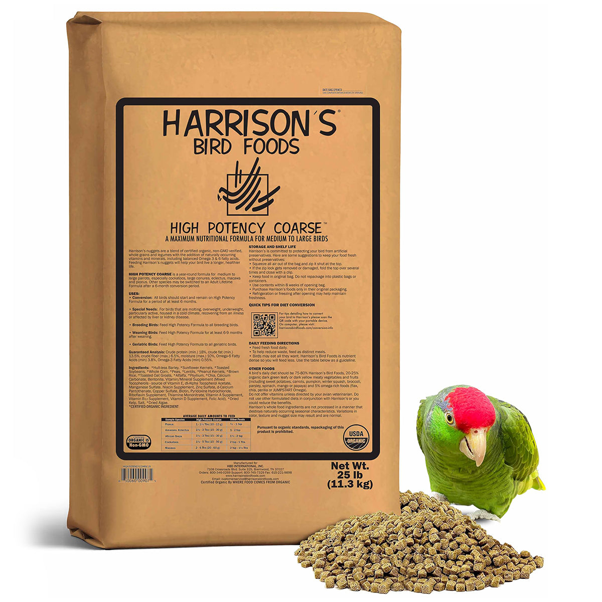 Harrison's High Potency Coarse Bird Food 25 LB – Pet Discounters